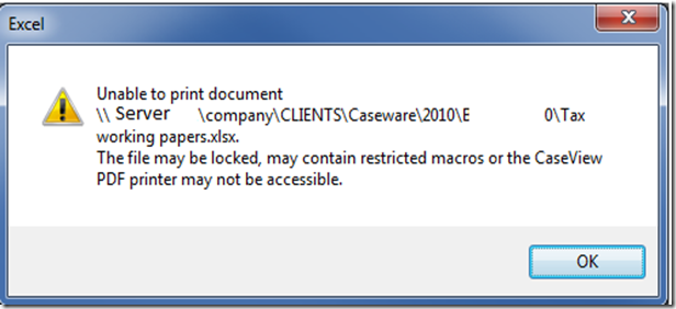 MPECS Inc. Blog: CaseWare Working Papers – CaseView PDF Printer 2009 ...
